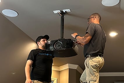 How to Mount A Home Theater Projector Screen – Audio Advice