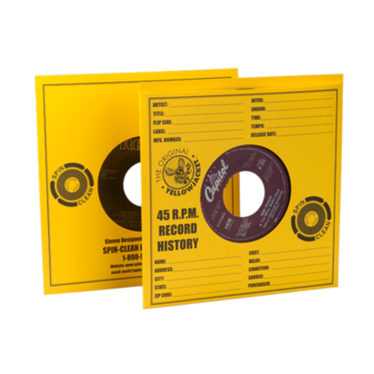 Spin-Clean Yellow Jacket Sleeves – Audio Advice