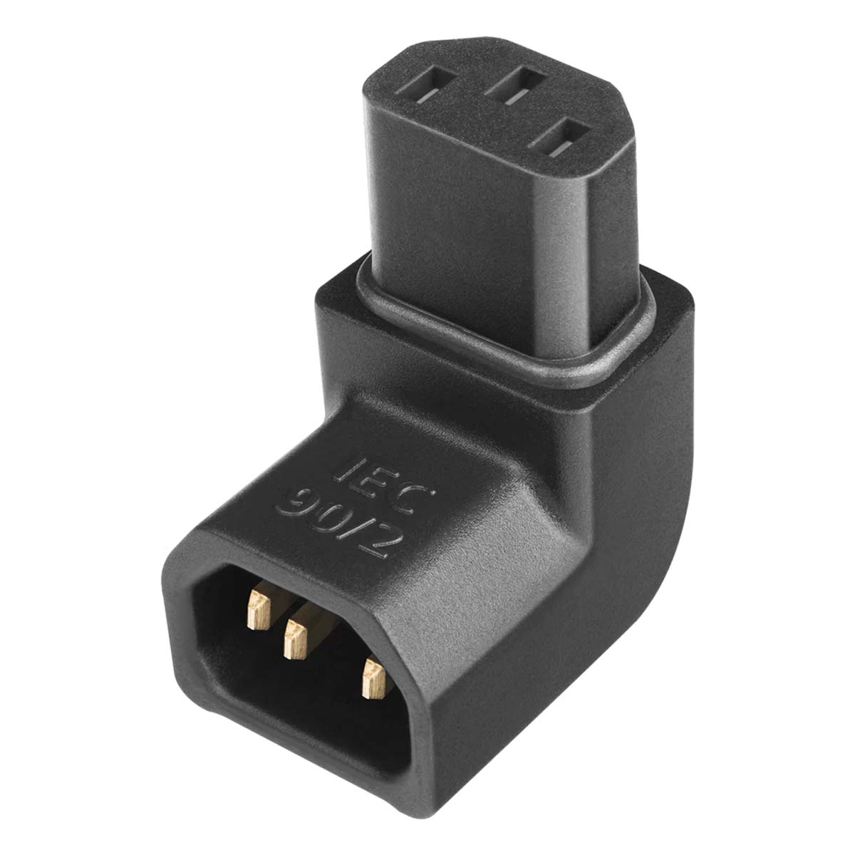 AudioQuest IEC90˚/2 Female C-13 > Male C-13 IEC Adaptor – Audio Advice
